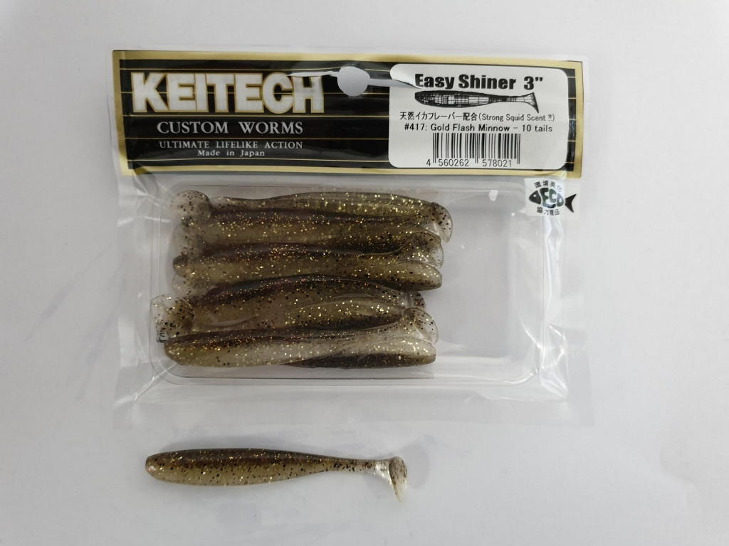 Keitech Easy Shiner Gold Flash Minnow - Hengelsport W. van der Niet